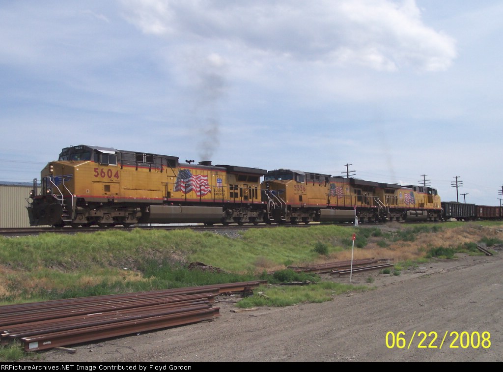 Three UP GE's lead tie disposal train